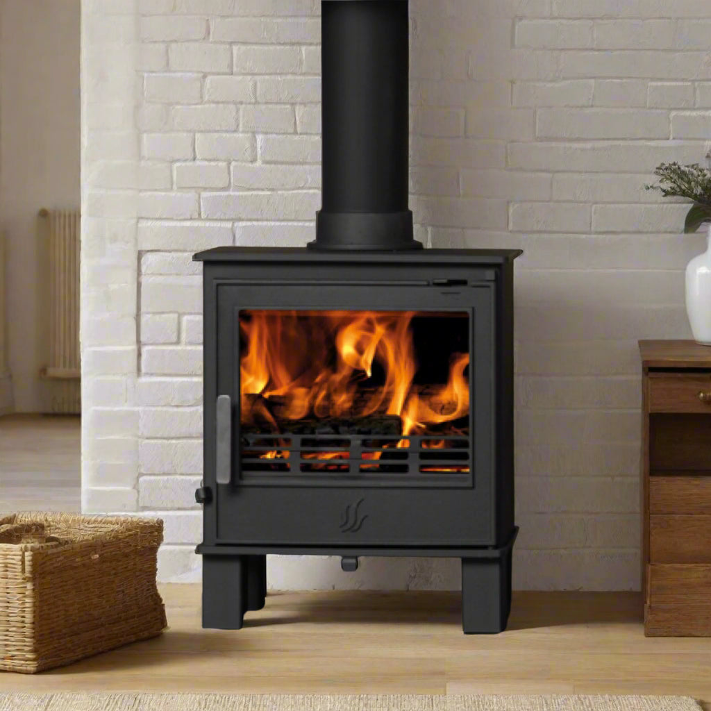 Westfire Uniq 37 SE Pedestal One Convection Wood Burning Stove Defra A ...