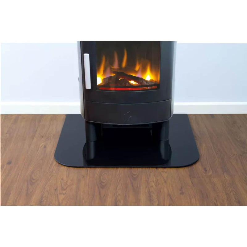 ACR Gloss Black Glass Rectangular Hearth – Prestige Home Fires