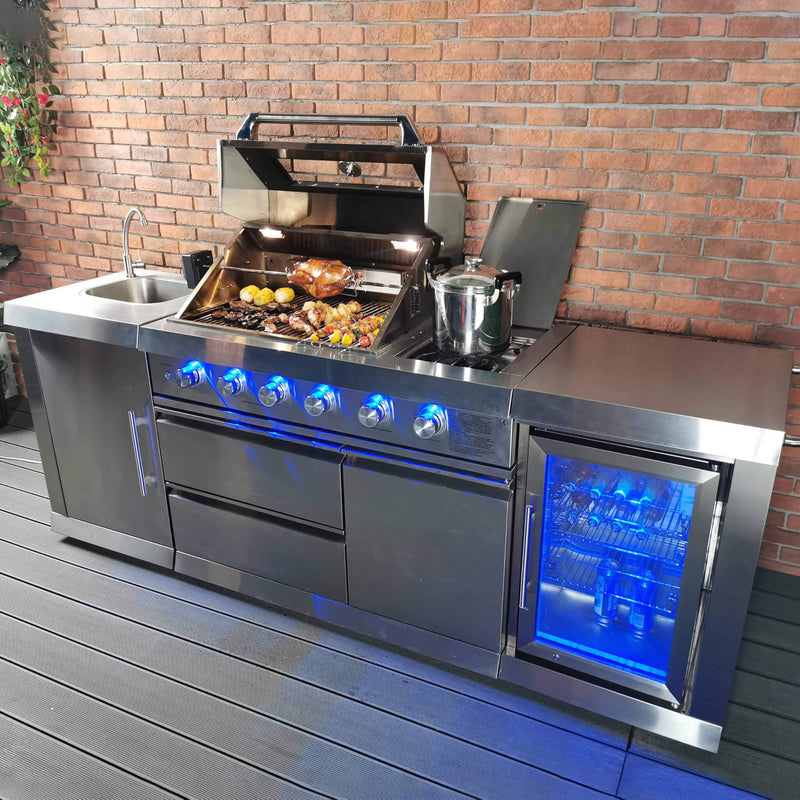 Buschbeck Oxford Outdoor Kitchen Stainless Steel – Prestige Home Fires