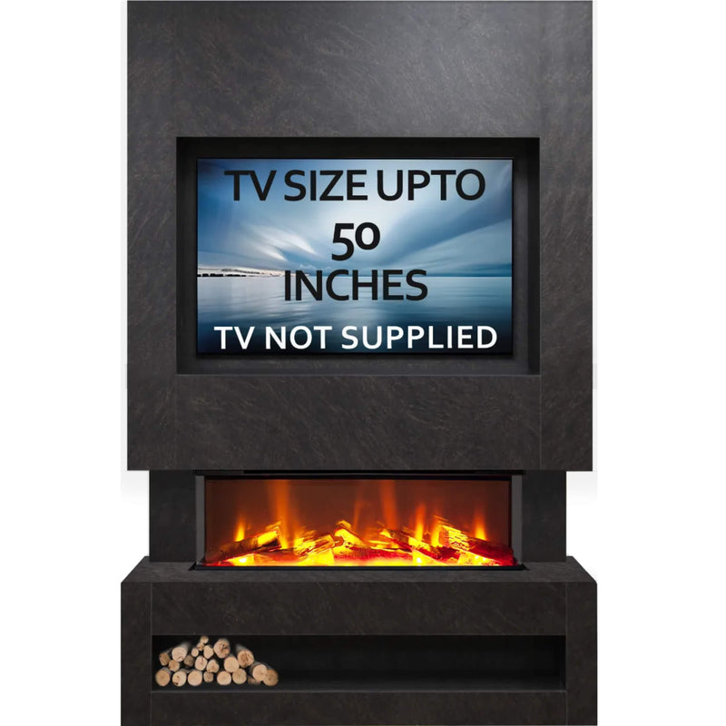 Celsi S1000 Media Wall Suite Cupria Slate 1450 – Prestige Home Fires