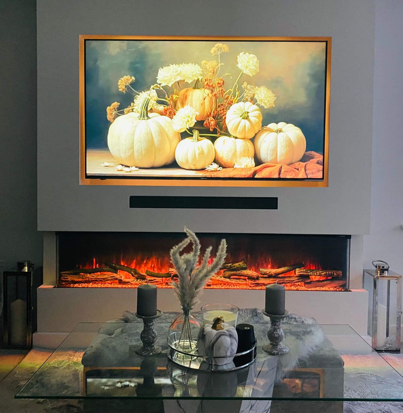 Luvelle 50 Inch Panoramic Slimline HD 3 Sided Electric Fire – Prestige ...