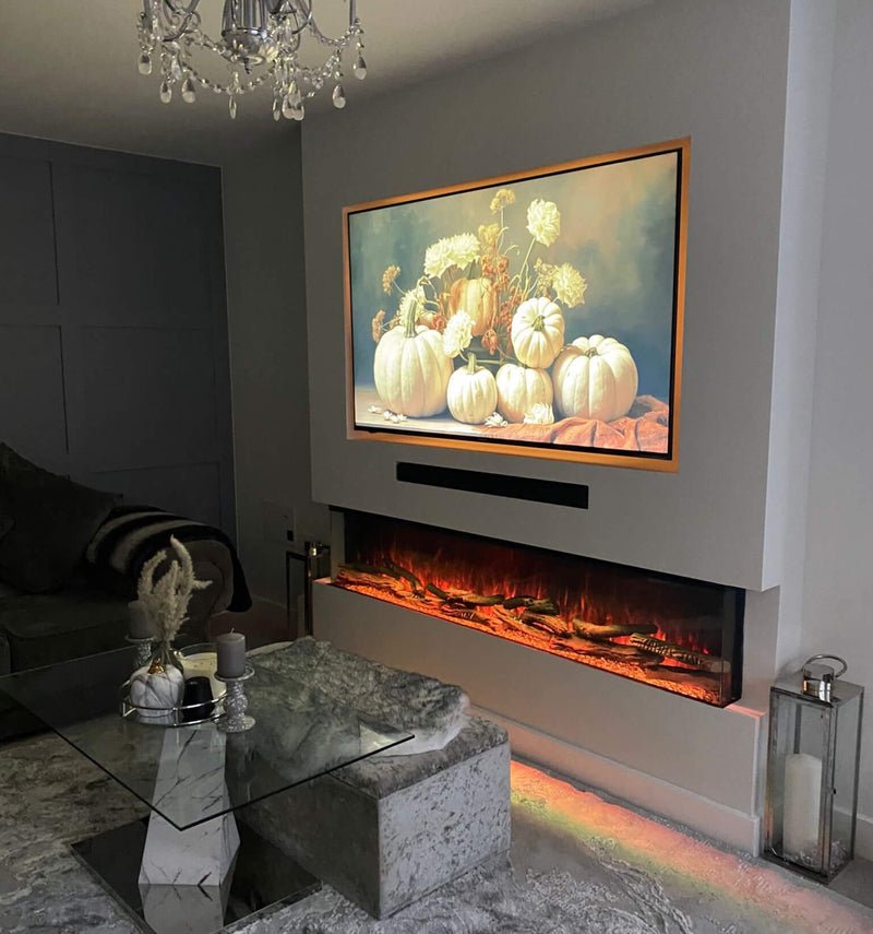 Luvelle 50 Inch Panoramic Slimline HD 3 Sided Electric Fire – Prestige ...
