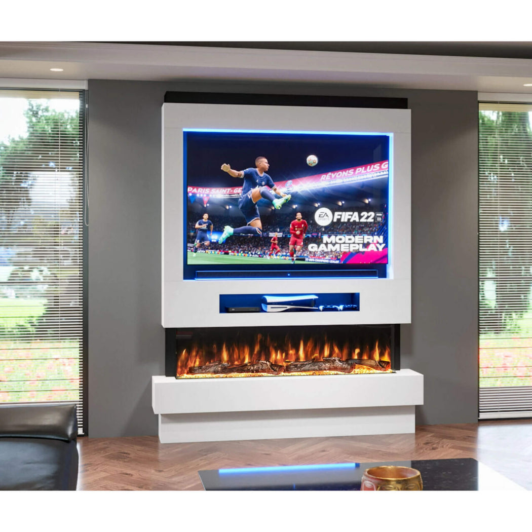 Prestige Lumina 80 Inch 3D Panoramic HD 3 Sided Electric Fire ...