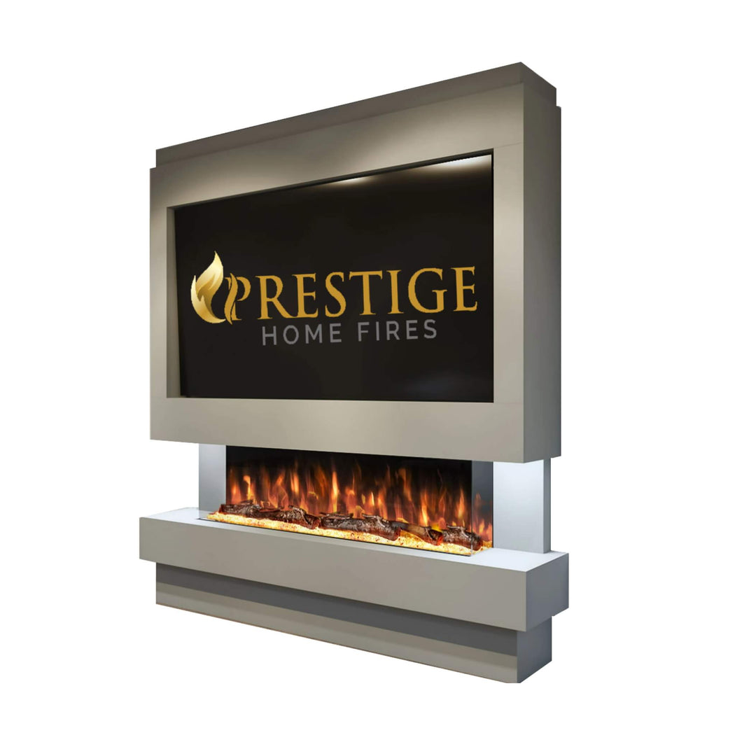 Pre-Built Media Wall Fireplace – Prestige Home Fires