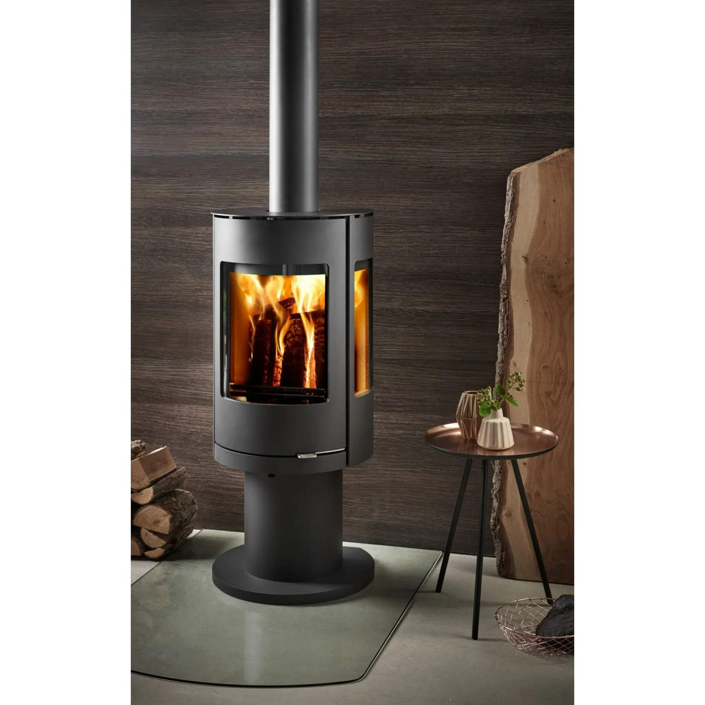 Westfire Uniq 37 SE Pedestal One Convection Wood Burning Stove Defra A ...