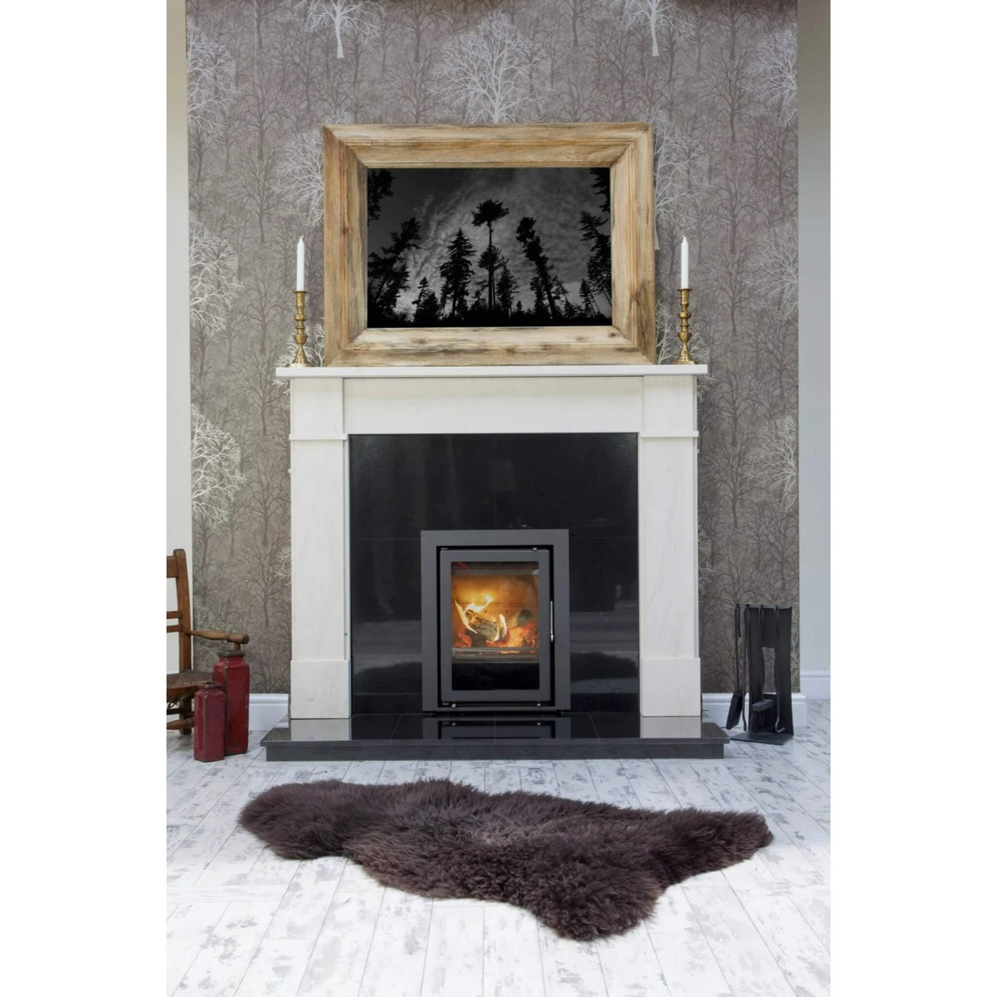 Westfire Uniq 35 SE Inset Multi Fuel Stove with 3 Sided Frame DEFRA Ap ...
